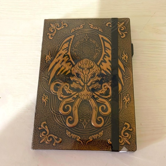 CZYY | Office | Hard Back Gold Unique Notebook With Bookmark | Poshmark